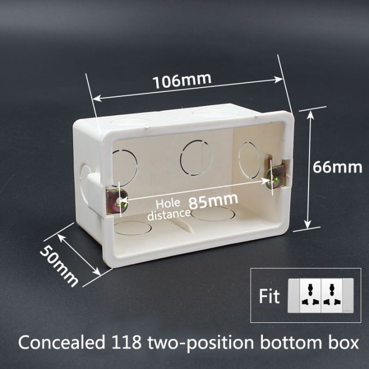 Wall socket Switch mounting box 86/118/146pvc junction box Embedded ...