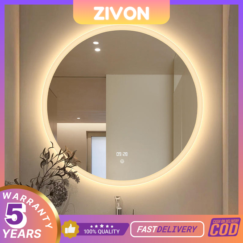 【ZIVON】Smart Bathroom Mirror With 3Color light LED Mirror Touch Screen ...