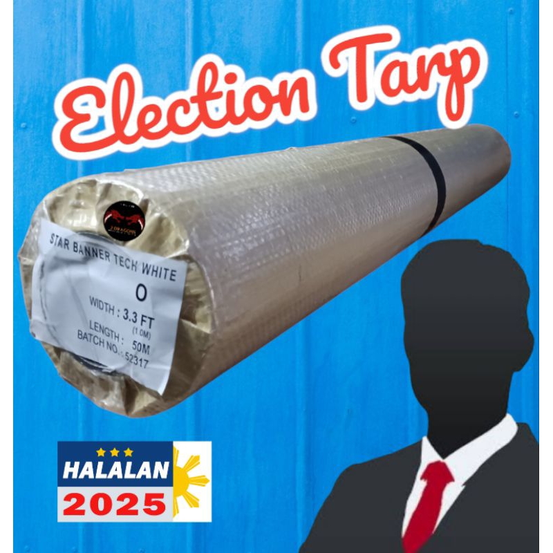 3.3ft Election Tarp (Manipis) | Shopee Philippines