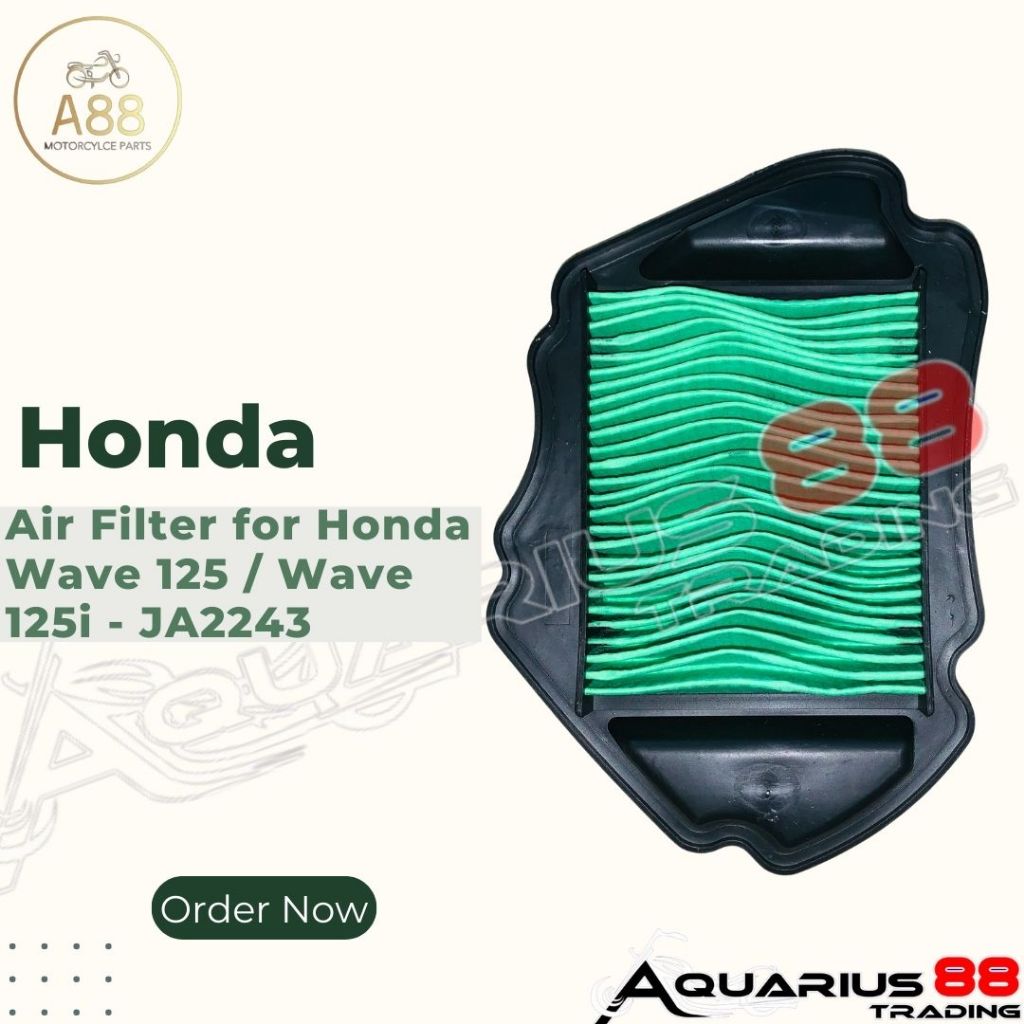 Air Filter for Honda Wave 125 / Wave 125i - JA2243 | Shopee Philippines