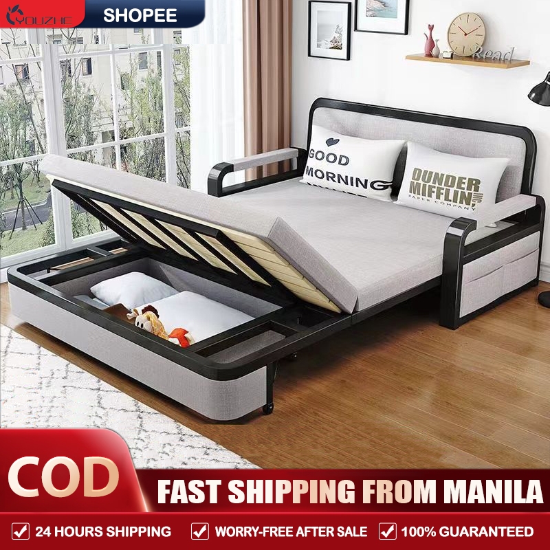 Folding Sofa Bed Multi Functional Folding Sofa Bed With Storage Cabinet ...