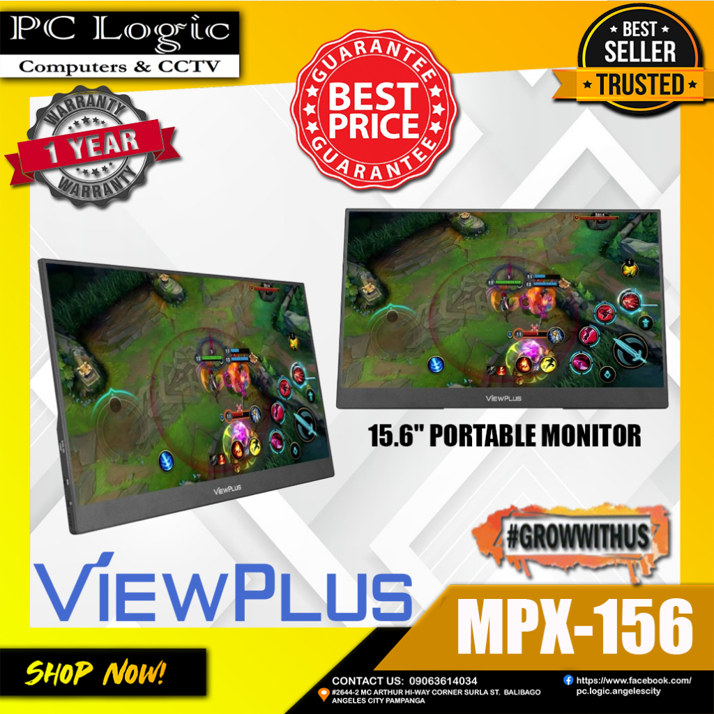 PORTABLE MONITOR VIEWPLUS MPX-156 15.6" | Shopee Philippines