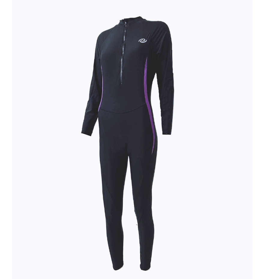 one piece swimsuit overall L/S pants dive surf rash guard fisher UV ...