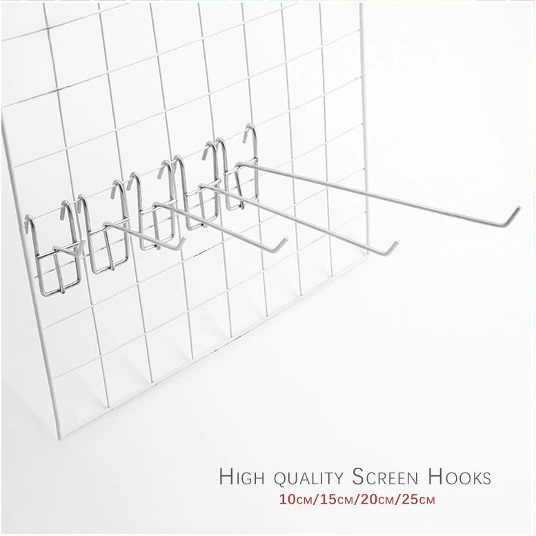 （Fast Delivery）5-25cm Supermarket Screen Hooks For Screen And Grid Wall ...