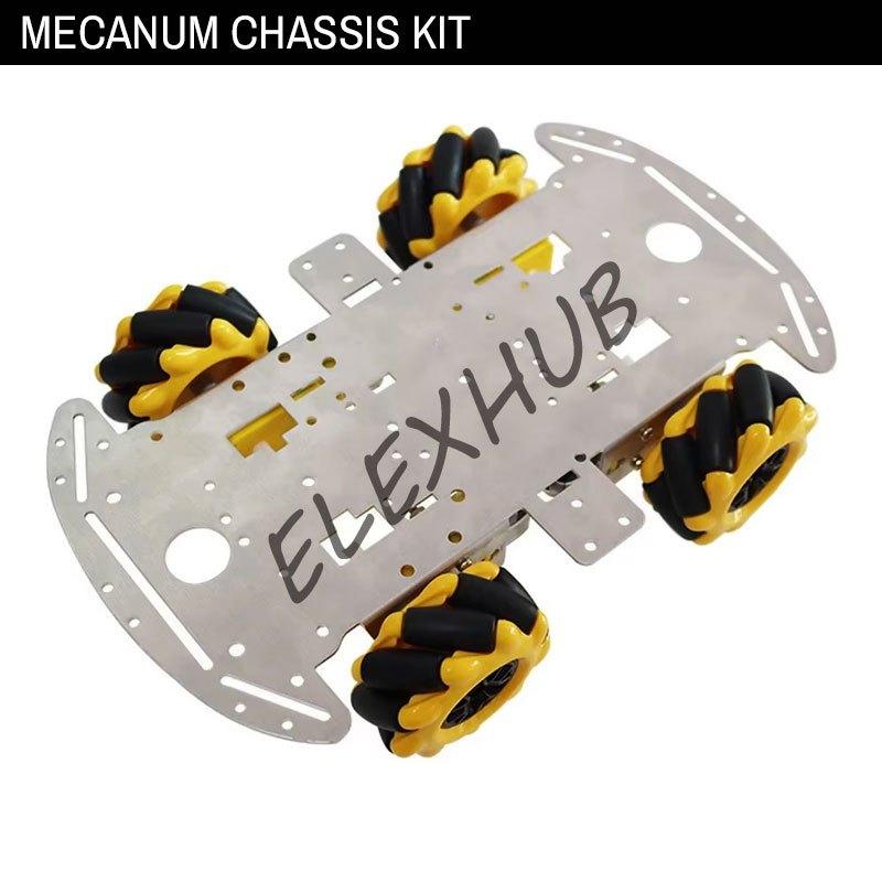 Mecanum Wheel Robot Kit 4wd Omnidirectional Wheels Smart Robot Car Chassis Kit Shopee Philippines