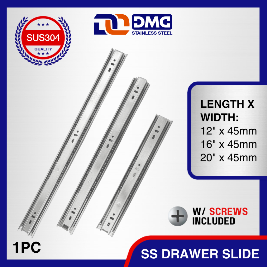 1PC Stainless Drawer Slide Stainless Drawer Cabinets Stainless Steel ...