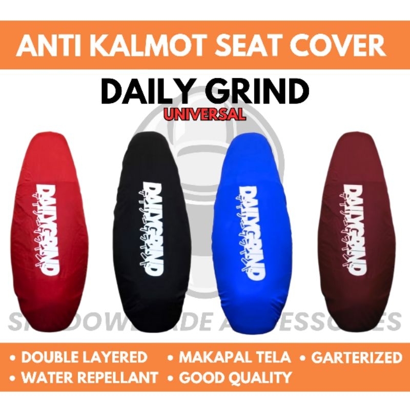 DAILY GRIND ANTI KALMOT SEAT COVER MOTORCYCLE MAKAPAL, WATER REPELLENT ...