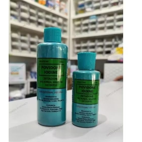ZETADONE POVIDONE IODINE 10% TOPICAL SOLUTION (GENERIC BETADINE) SEALED CAP | Shopee Philippines