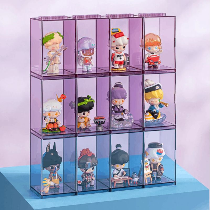 Authentic Pop Mart Popmart Acrylic Display Storage Box Set Acrylic Toy ...