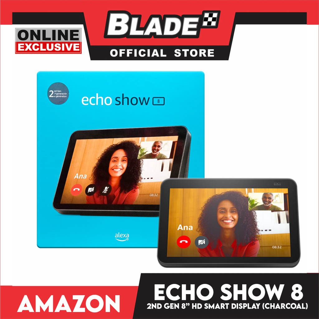 Amazon Echo Show 8 (2nd Gen) HD Smart Display & Stereo Sound with Alexa ...