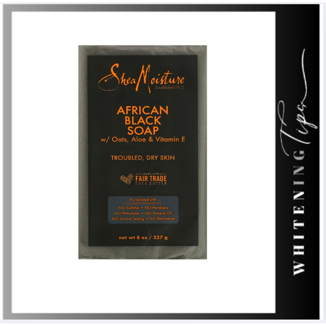 SheaMoisture Bar Soap African Black Soap for Troubled Skin Cleanser with Shea Butter | Shopee ...