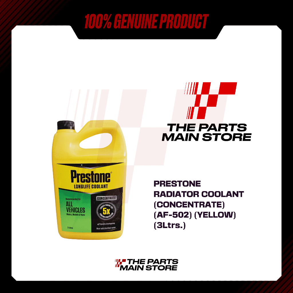 PRESTONE LONG LIFE RADIATOR COOLANT CONCENTRATE YELLOWISH-GREEN (AF-502 ...
