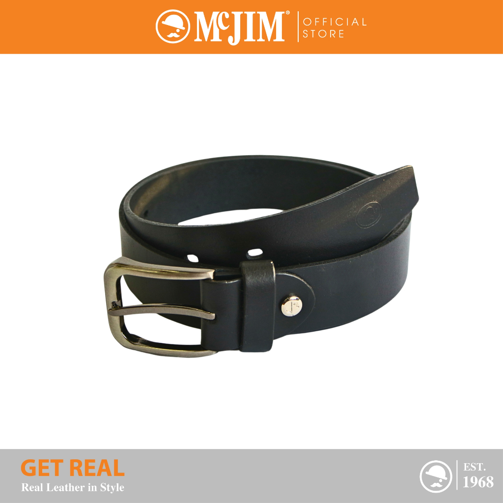 McJim Classic Basic Leather Belt (Assorted Buckles) | Shopee Philippines