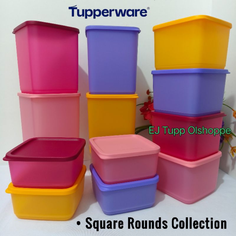 Original Tupperware Square Rounds Collection | Shopee Philippines