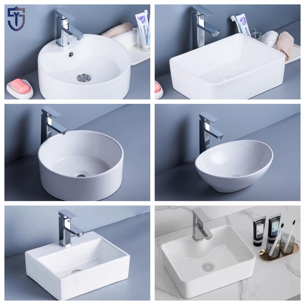 TQTQ Eeramic Washbasin Bathroom Sink Countertop Home art Sink Faucet ...