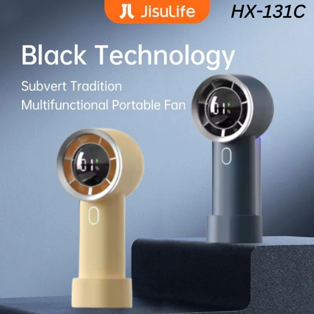 Jisulife Handheld Mini Fan HX-131C | 1 to 100 Speed Level | 2-15 hours ...