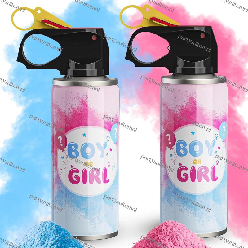 100mL Pink Blue Boy Girl Gender Reveal Extinguisher Smoke Powder Spray ...