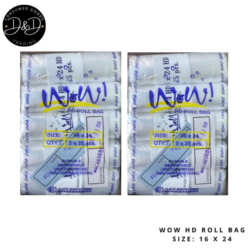 WOW HD ROLL BAG 16x24 | Shopee Philippines