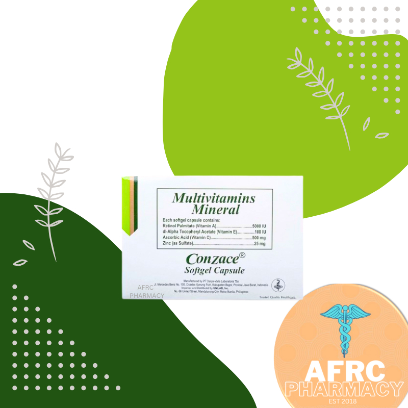 Conzace Multivitamins 100 Softgel Capsules | Shopee Philippines