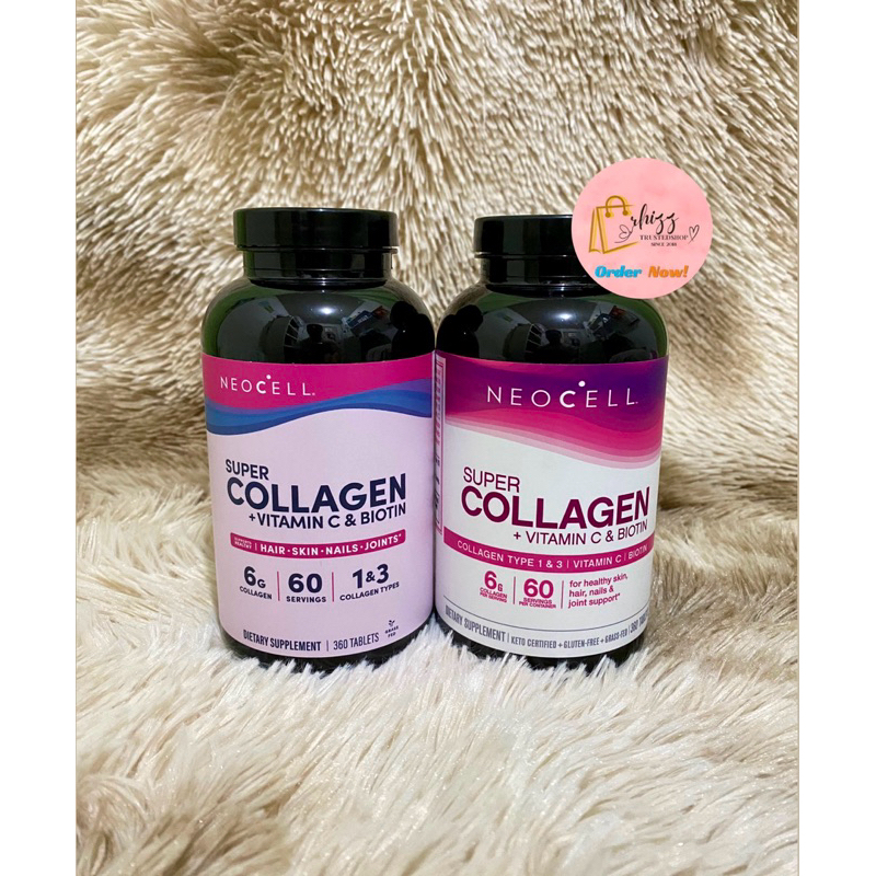 NeoCell Super Collagen 360 Tablets With Vitamin C and Biotin | Shopee ...
