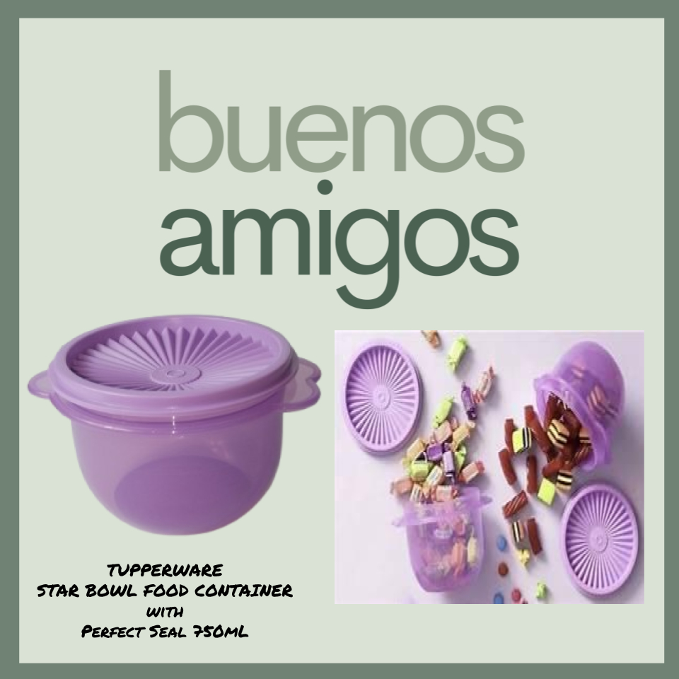 TUPPERWARE STAR BOWL FOOD CONTAINER with Perfect Seal 750mL | Shopee ...