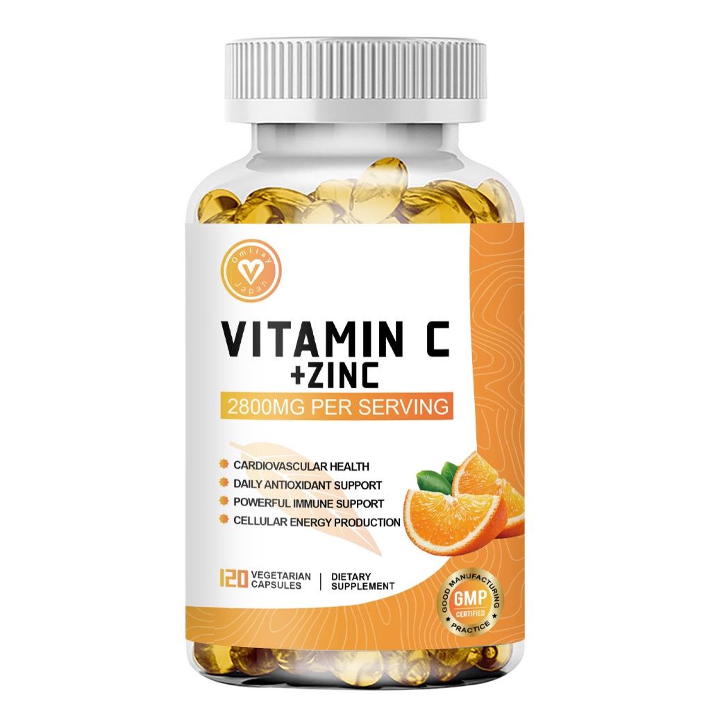 Vitamin C+Zinc Capsules for Antioxidant Support Cardiovascular Health ...