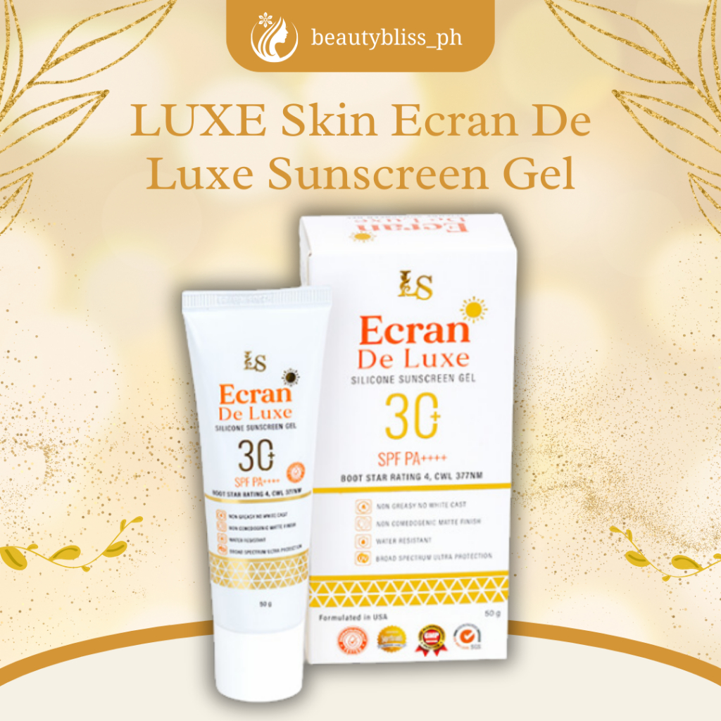 LUXE SKIN Ecran De Luxe Sunscreen Gel 50g SPF 30 PA+++ Non Greasy | No ...