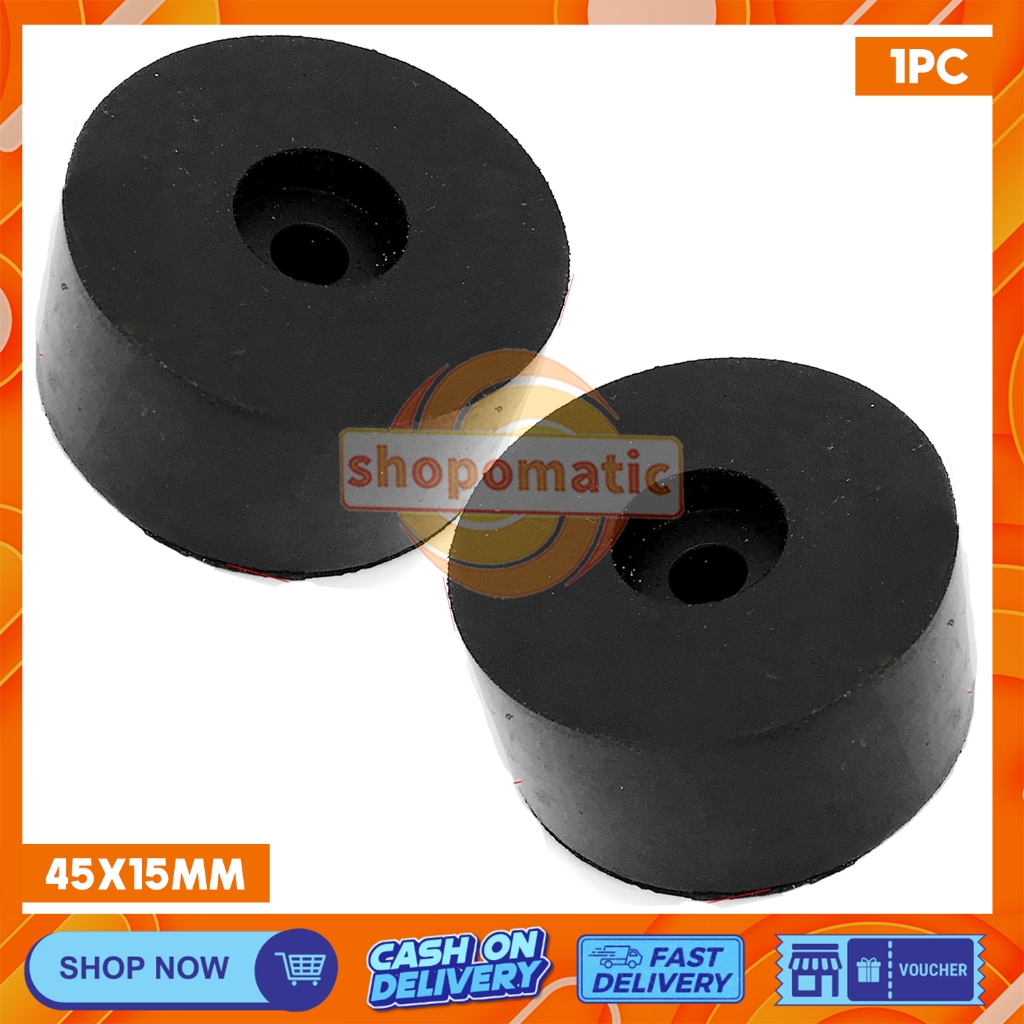SHOPOMATIC Recessed Rubber Feet Bumpers Footing Heavy Duty 45X15MM (BIG ...