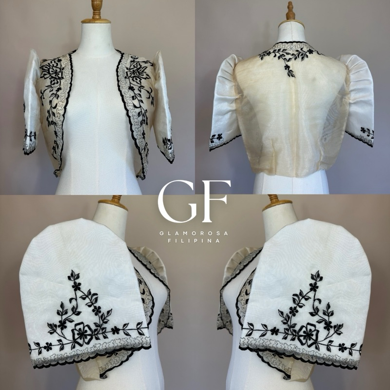 Modern Filipiniana Bolero with Embroidery by Glamorosa Filipina ...