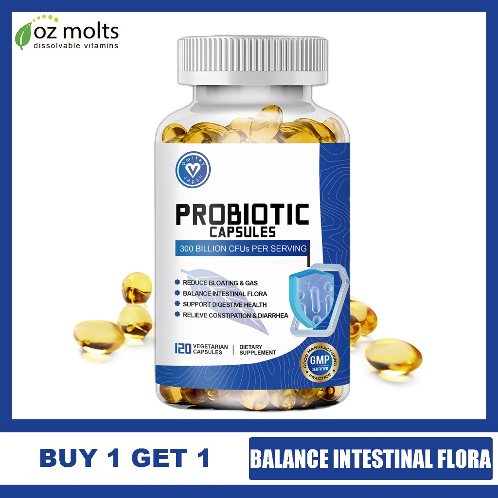 Ozmolts Probiotic Capsule for Balance Intestinal Flora Support ...