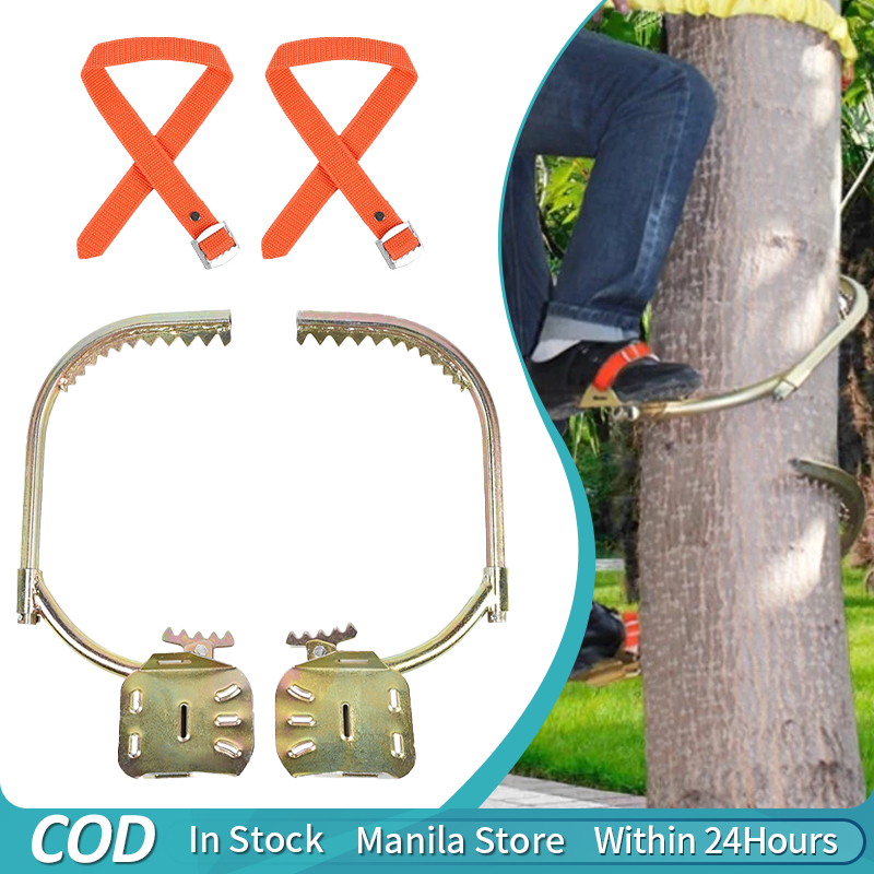 Tree Climbing Spikes,Adjustable Non-Slip Pole Climbing Tool Aerial Work ...