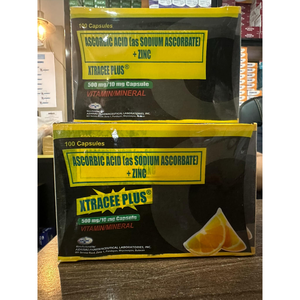 XTRACEE PLUS Ascorbic Acid + Zinc 100 Capsule | Shopee Philippines