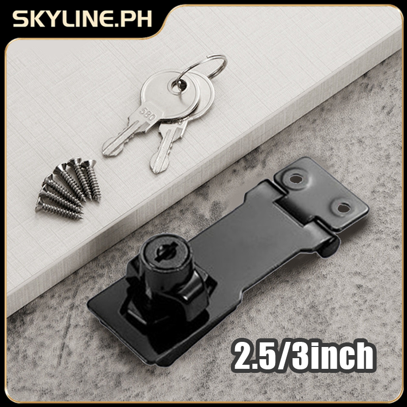 2.5/3inch Door Locking Hasp Latch Stainless Safety Hasp Lock Security ...