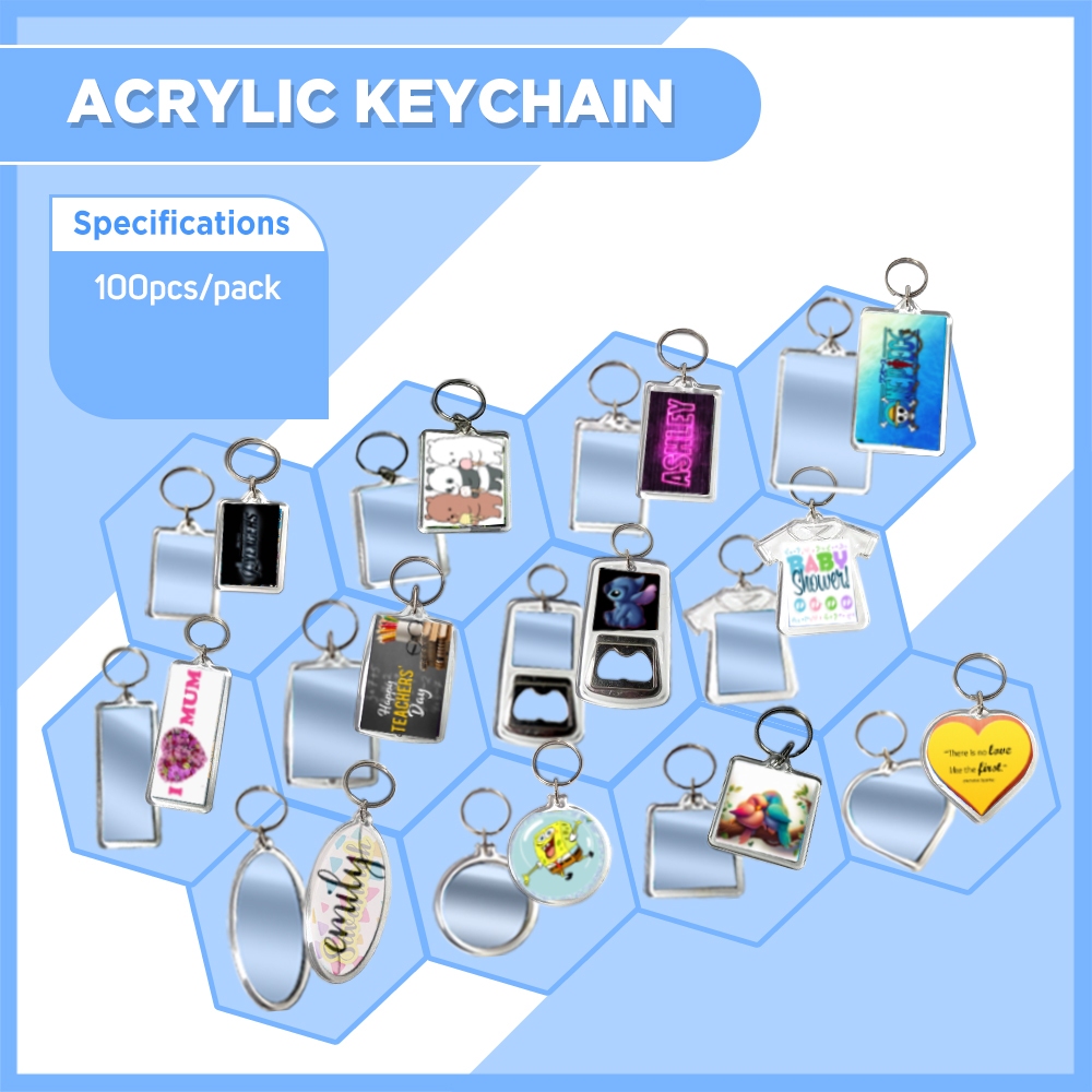 QUAFF Acrylic Keychain Photo Insert Keychain for Souvenir Keychain ...