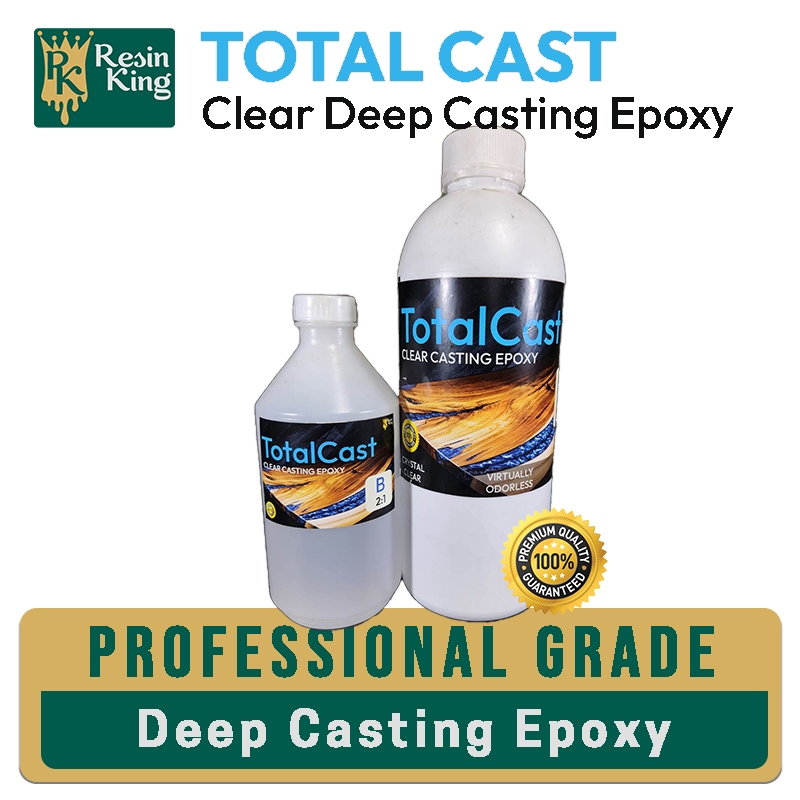 TotalCast Clear Deep Casting Resin 1kg Set (2:1 Ratio) | Shopee Philippines