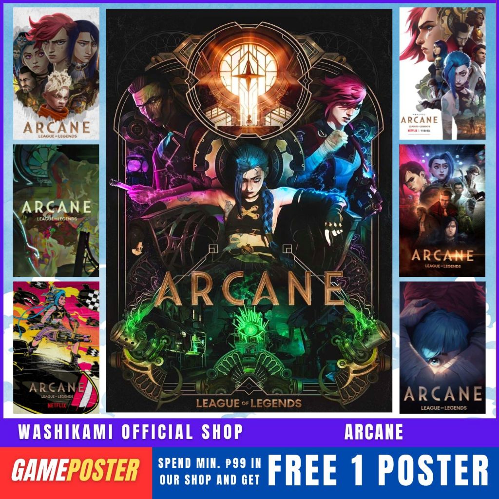 Arcane - League of Legends : A4 Gaming Posters / Washikami PH | Shopee ...