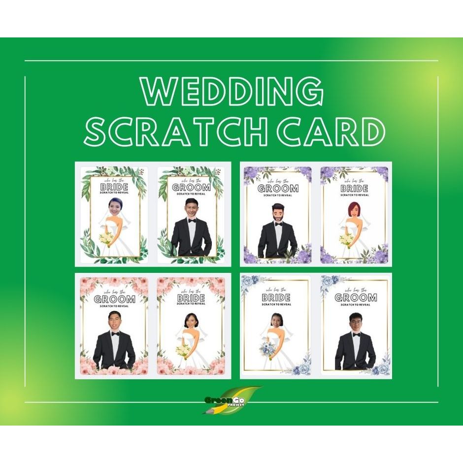 WEDDING SCRATCH CARD/ BIRTHDAY SCRATCH CARD EVENT SCRATCH CARD MIN. OF ...