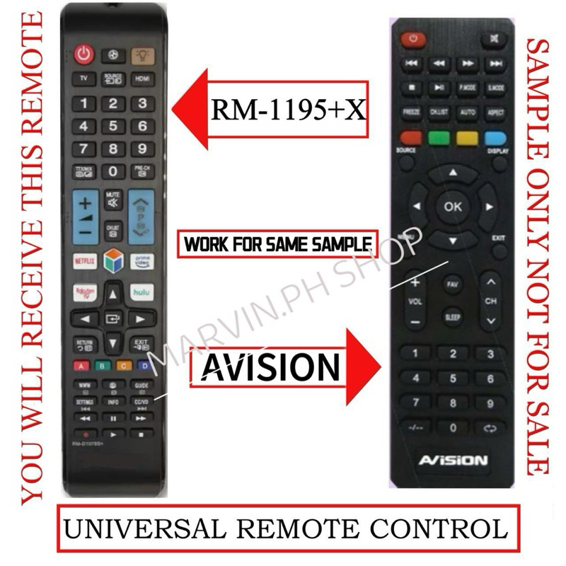 Ready to use 100% Work Universal remote control for AVISION led smart tv remote na gagana sa tv ...
