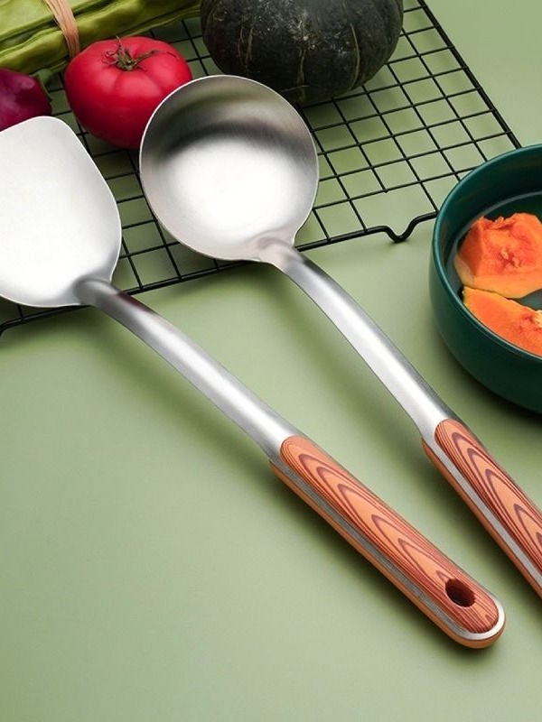 Stainless Steel Kitchen Cooking Utensils Ladle Heavy Duty | Shopee ...
