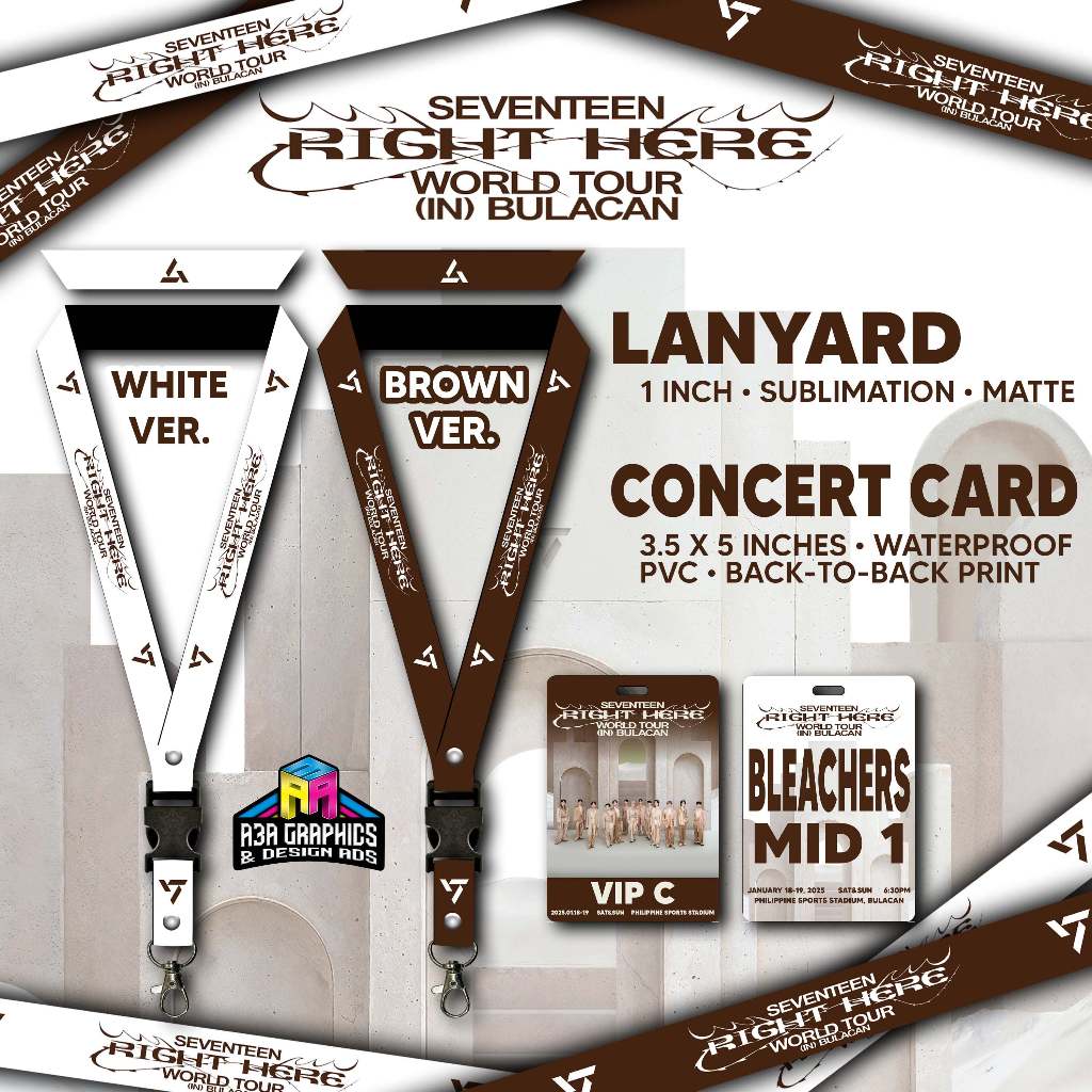 SEVENTEEN SVT Right Here in Bulacan | ID Lace Lanyard and PVC Concert ...