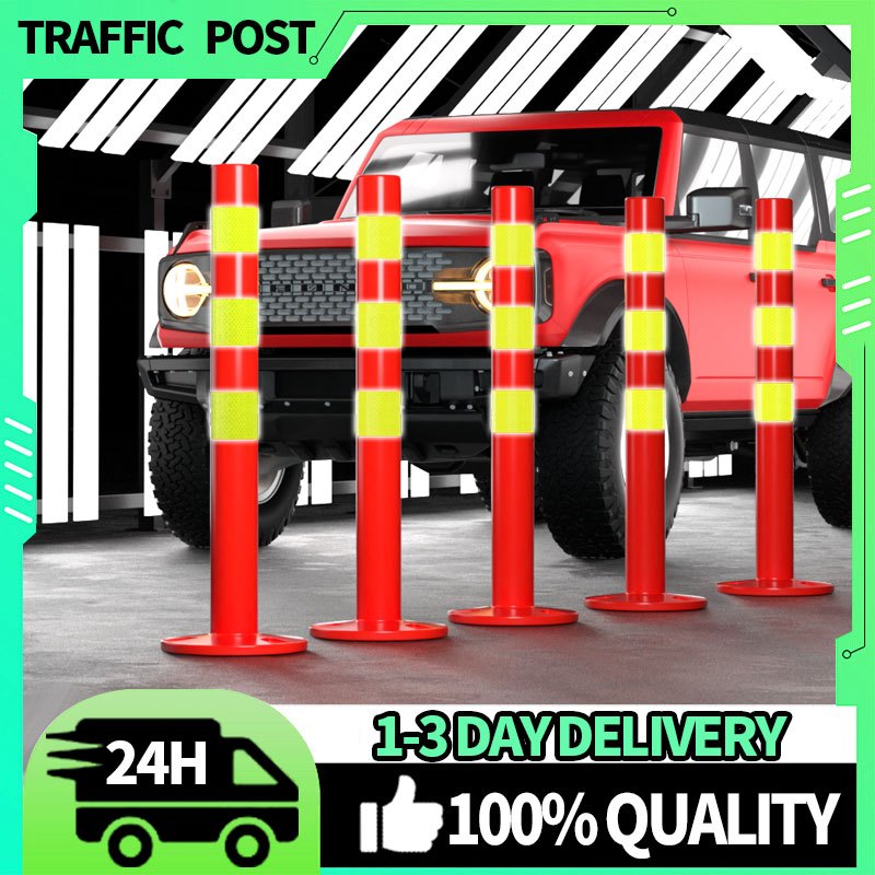 Traffic Delineator Post Orange Traffic Delineator Cone with Reflective ...