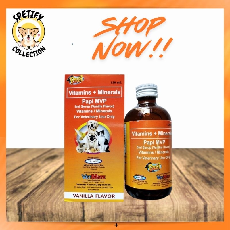 papi mvp vitamin and mineral for pets 120ml | Shopee Philippines