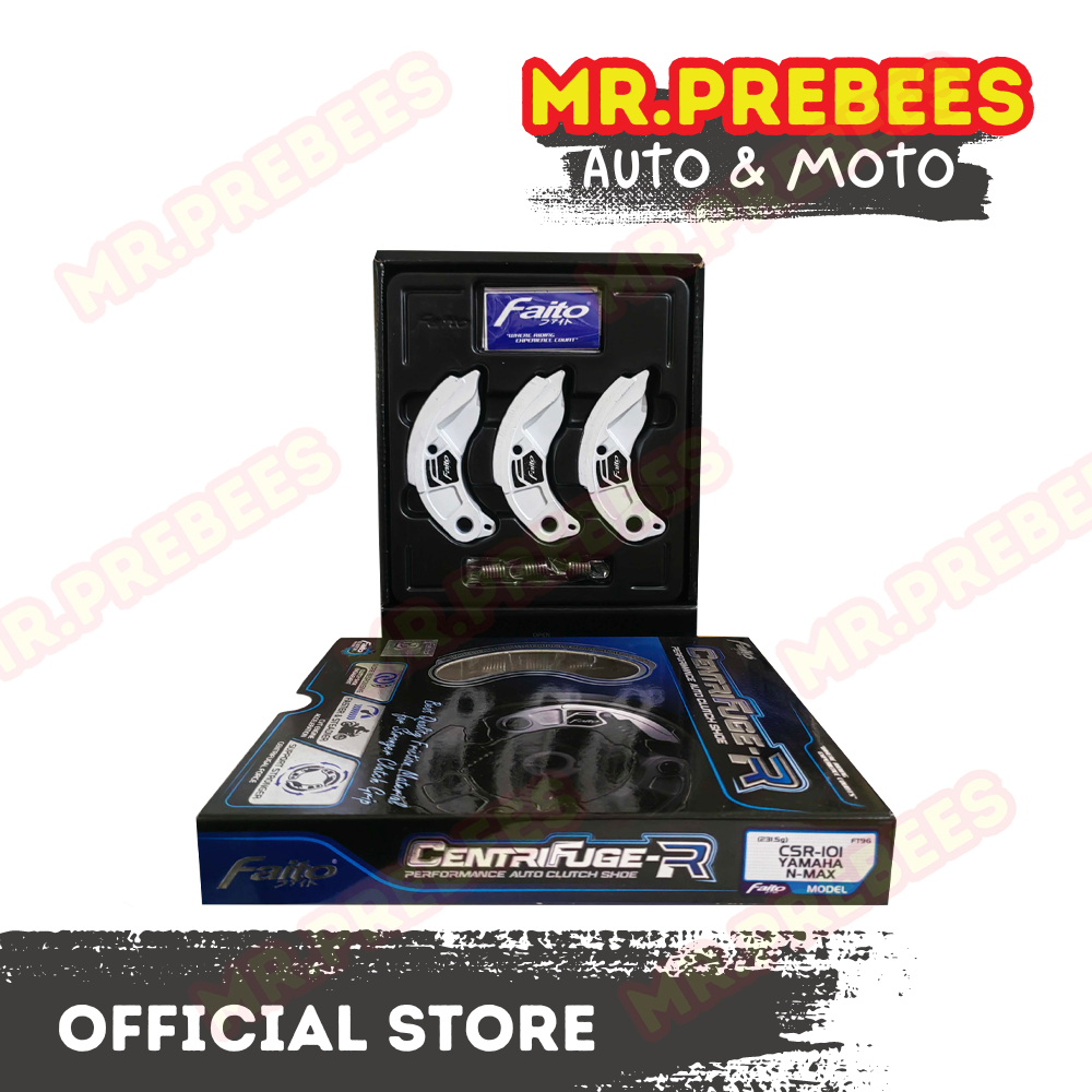 FAITO Yamaha NMAX/ AEROX Clutch Shoe w/ 1000rpm Clutch Spring ...