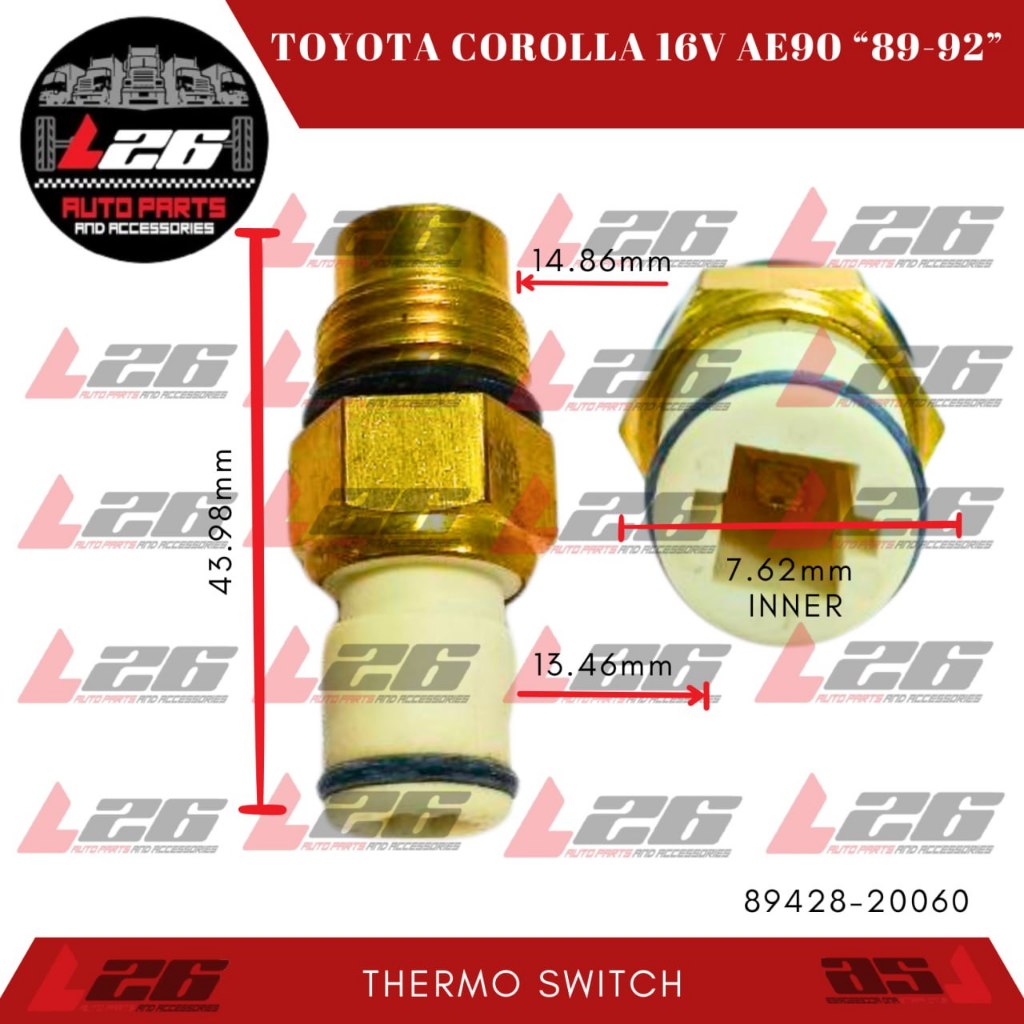 Toyota Corolla 16V AE90 THERMO SWITCH 1989-1992 89428-20060 AUTOTEC ...