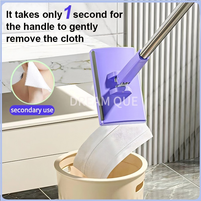 2-in-1 Lazy Mop Automatic Lazy Mop Space-Saving Flat Wipe Flat Wipe ...