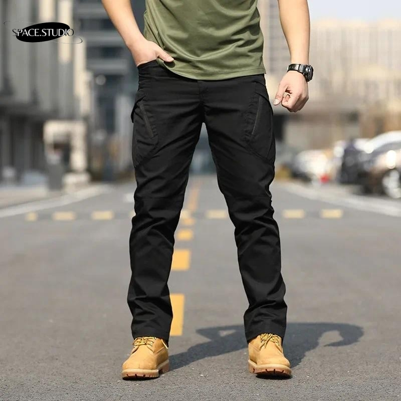 Cargo Pants Men Outdoor Waterproof Casual Multi Pocket Male Work ...