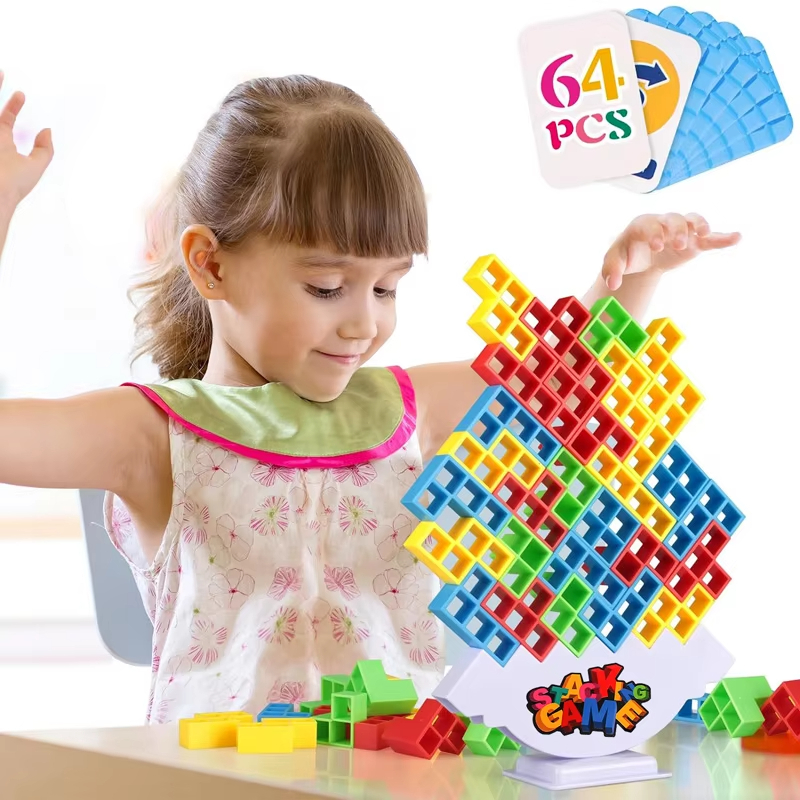 Tetris Toy Tetra Tower Balance Stacking Blocks Toys for Kids Family ...