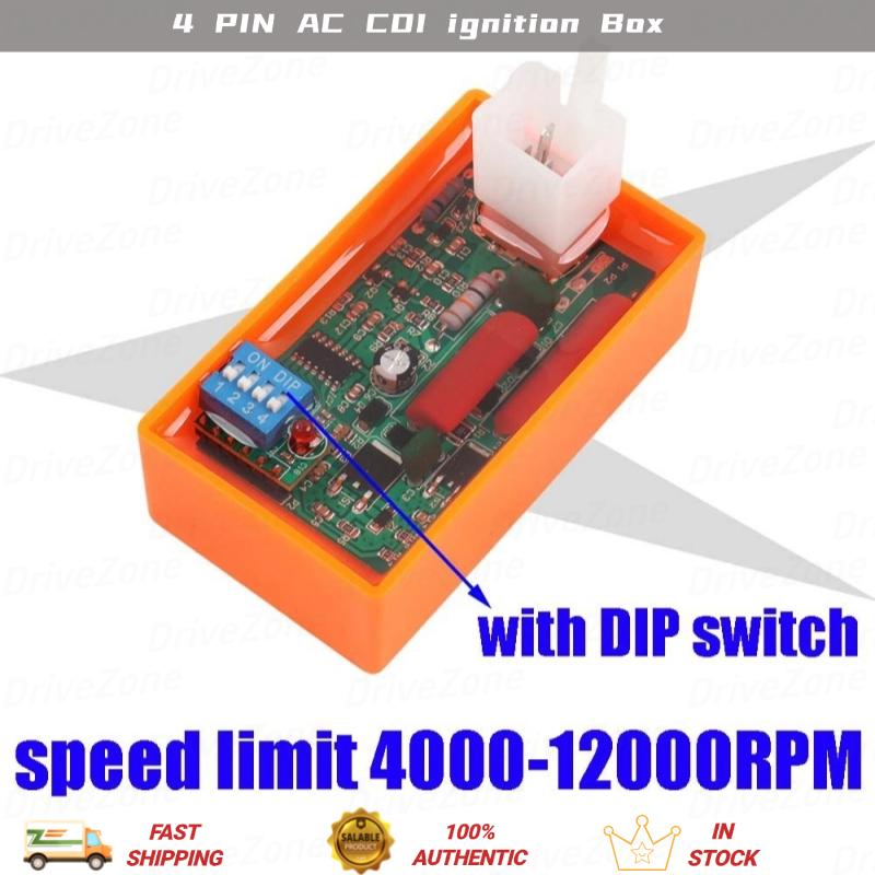 For 50CC 70CC 90CC 110CC 125cc ATV Bike Kart CDI with DIP Switch 4 Pin ...