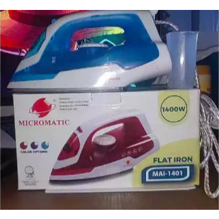 MICROMATIC FLAT IRON DRY AND STEAM MAI-1401 RED AND BLUE COLOR 1400W ...