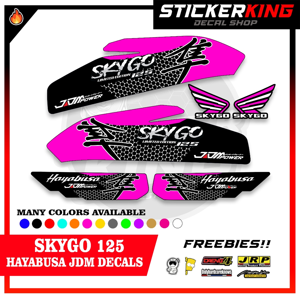 Skygo 125 Hayabusa JDM Decals with Freebies Stickers Thailand Indo ...